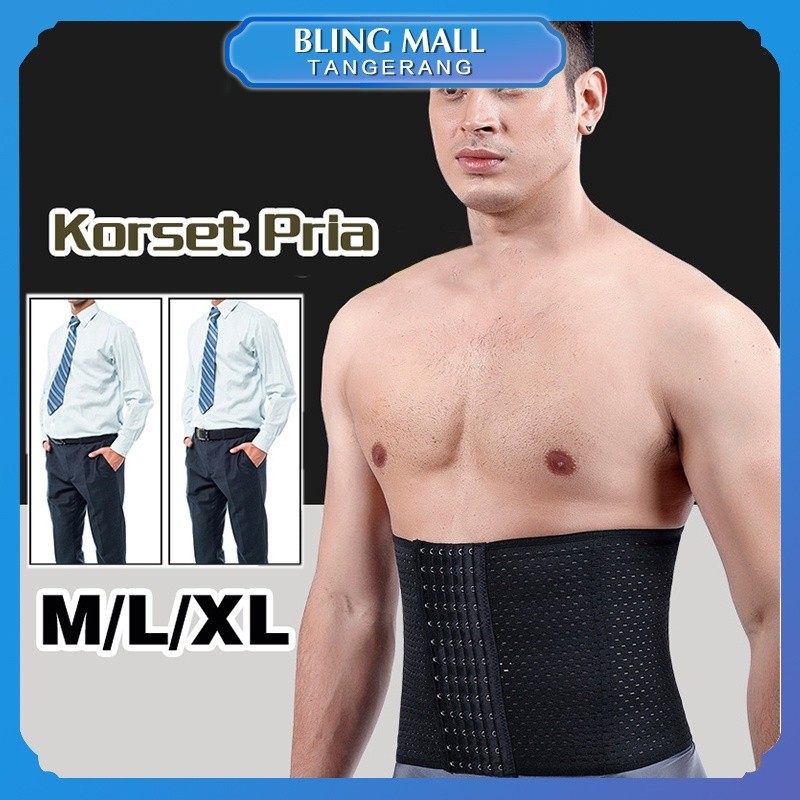 Jual Korset Pelangsing Perut Buncit / Koset Pria / Korset Cowok ...