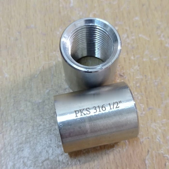 Jual Socket Stainless 1/4 " inchi SS 316 Coupling SDD Sock Drat Dalam ...