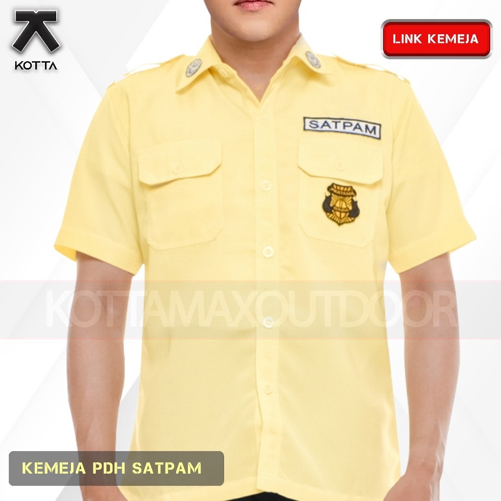 Jual cod BAJU KEMEJA PDL SATPAM TERBARU KREM KEMEJA PDH SATPAM SECURITY TERBARU CREAM CREM KREM ...
