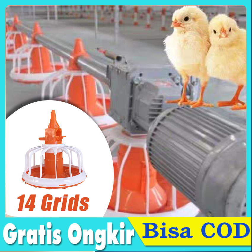 Jual Pan Feeder 14 Lopang - Tempat Pakan Ayam Otomatis / Alat Ternak Ayam Unggas | Shopee Indonesia