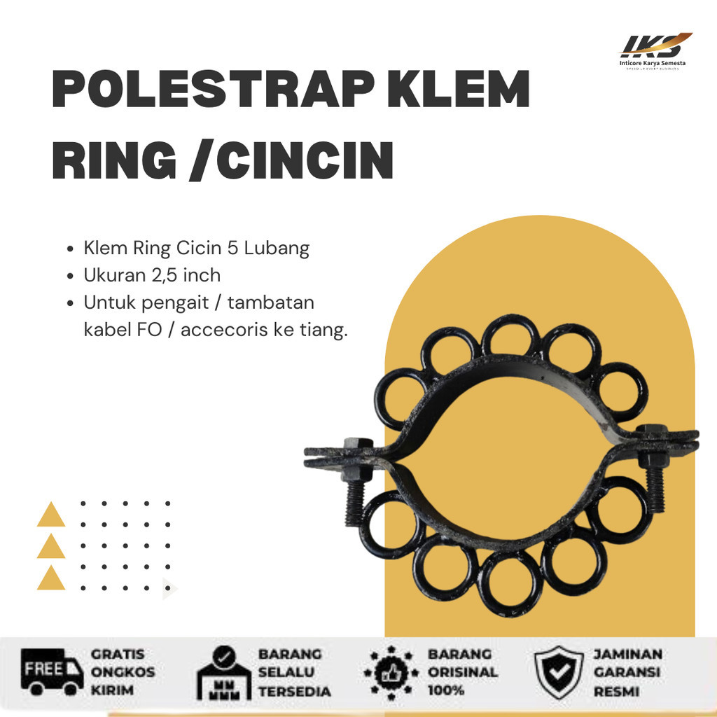 Jual Polestrap Klem Ring / Cincin Tiang Kabel | Shopee Indonesia