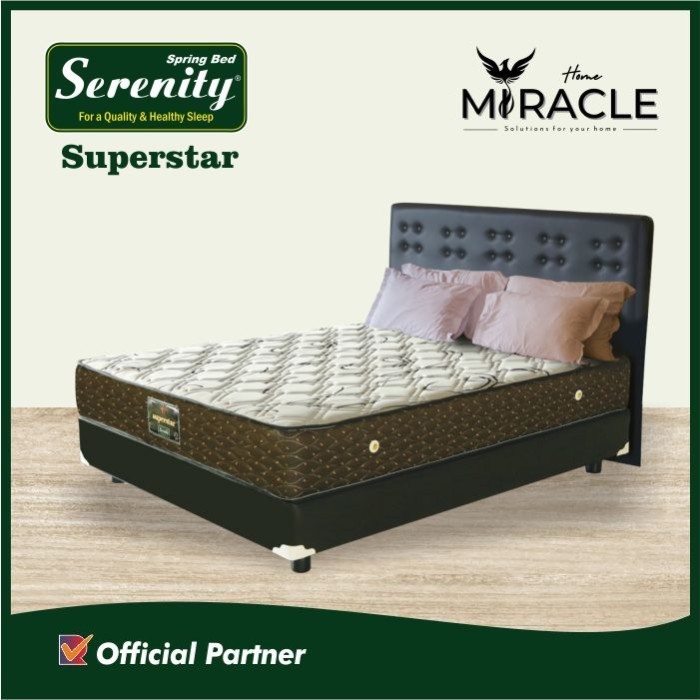 Jual Kasur Springbed Serenity Superstar Kasur Full Set Shopee