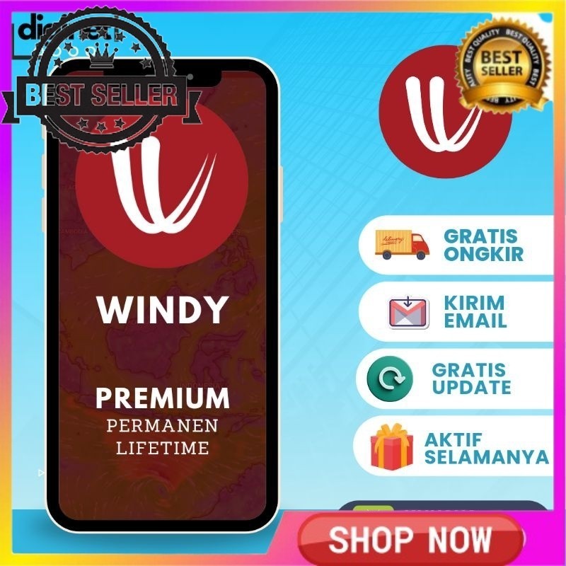 Jual PROMO BELI 2 GRATIS 1 WINDY PREMIUM PERMANEN LIFETIME | Aplikasi Pantauan Cuaca Satelit ...