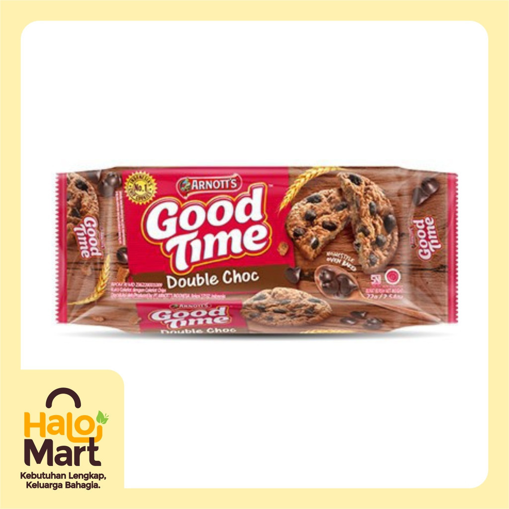 Jual GOOD TIME DOUBLE CHOC CHOCOCHIPS COOKIES 72 GR | Shopee Indonesia