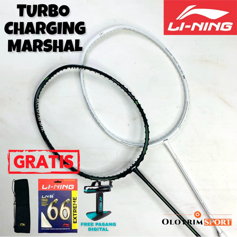 Jual Raket Badminton LINING TURBO CHARGING MARSHAL TC 100% ORIGINAL ...