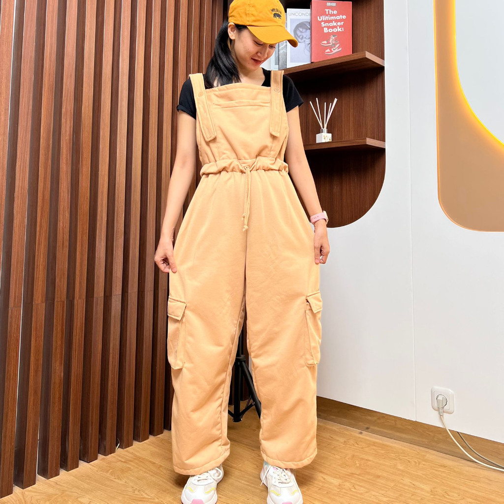Jual IVANKA JUMPSUIT OVERALL CARGO || BAJU KODOK WANITA (IC) | Shopee Indonesia