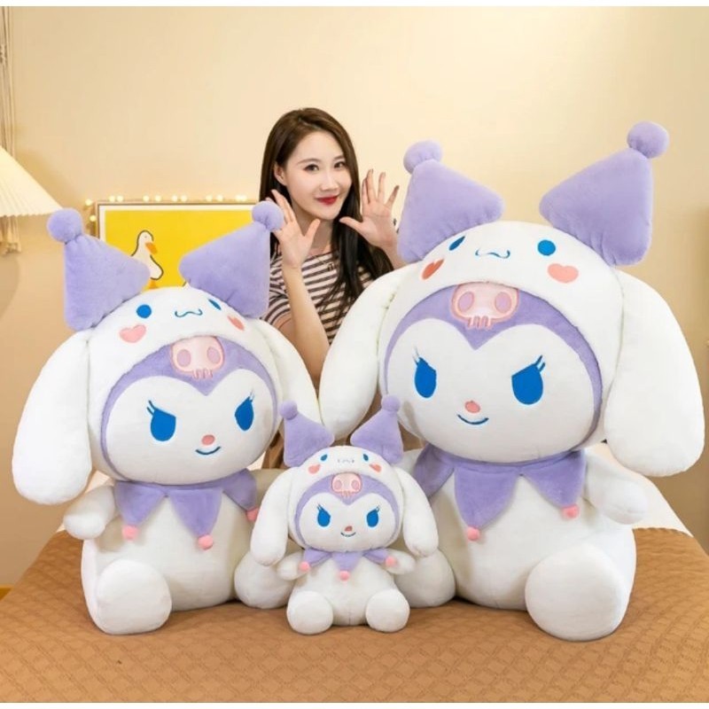 Jual Boneka sanrio Boneka kuromi custom cinnamoroll bahan bulu halus ukuran 40CM | Shopee Indonesia