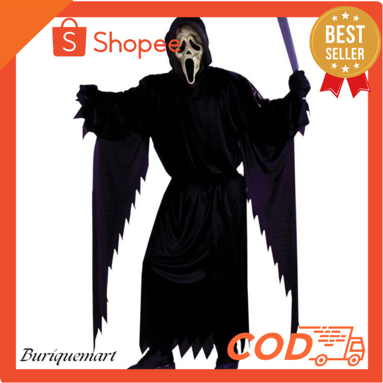 Jual Scream Boy's Halloween Fancy-Dress Costume for Child Adult Kostum ...