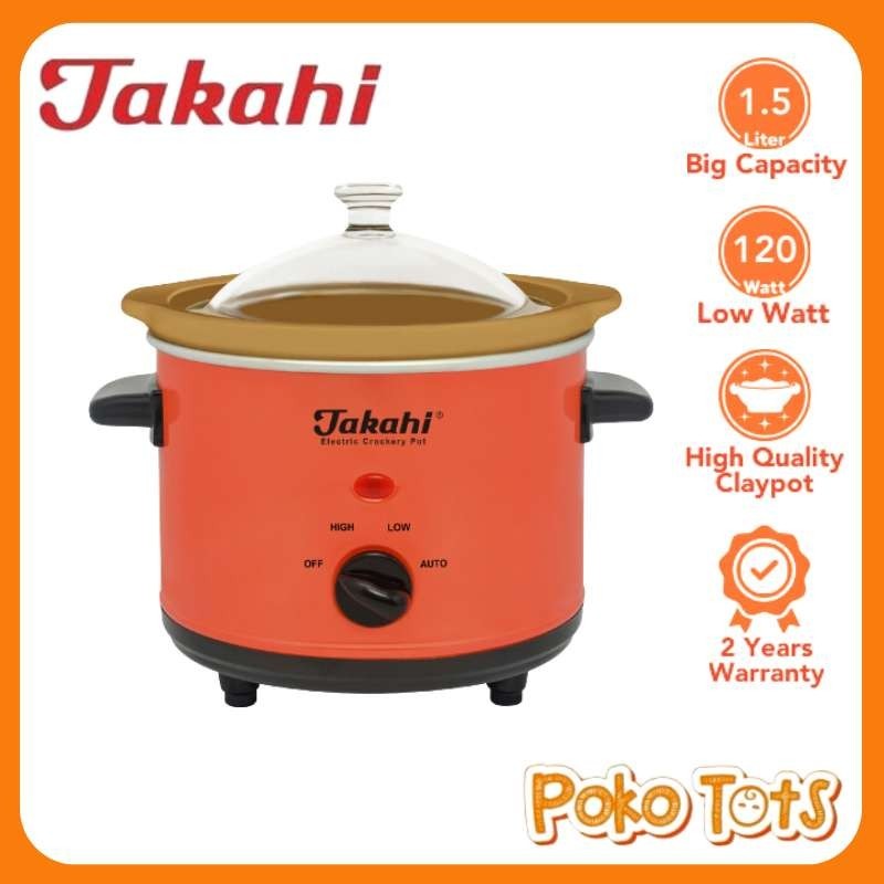 Jual 𝗧𝗔𝗞𝗔𝗛𝗜 1525 Electric Crockery Pot 1.5 Liter Slow Cooker 1.5 Ltr ...