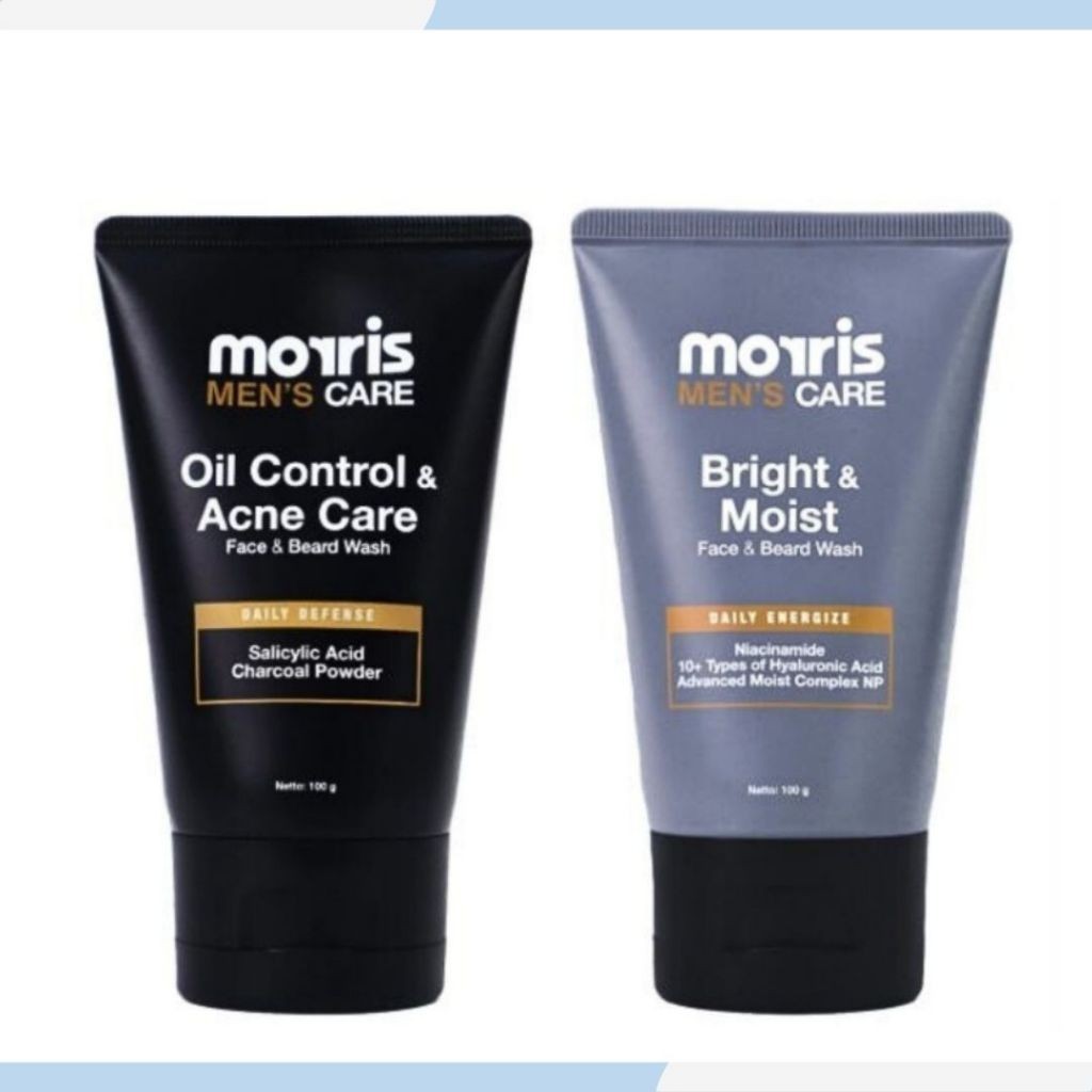 Jual MORRIS MEN FACE&BEARD WASH - 100G | Shopee Indonesia