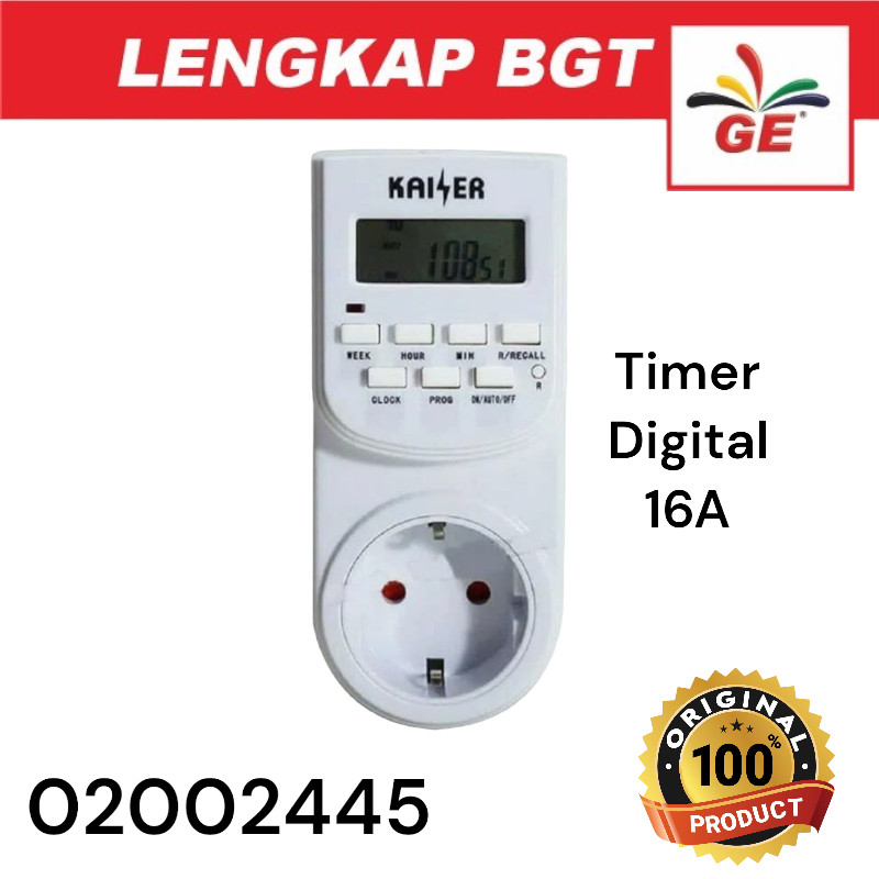 Jual KAISER Timer Digital Pengatur Waktu Kaiser Stop Kontak Timer ...