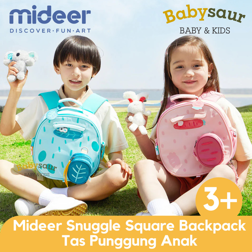 Jual Mideer Snuggle Square Backpack Kids School Bag Tas Punggung Ransel ...