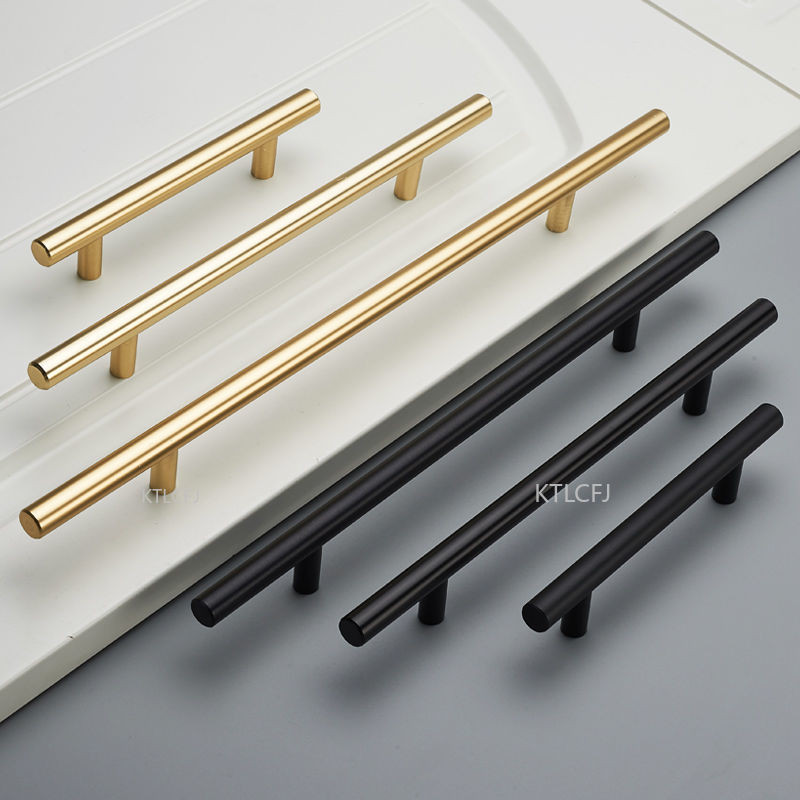 Jual Cabinet Handl Silver Black Gold Handle Hardware Kitchen Cabinet ...