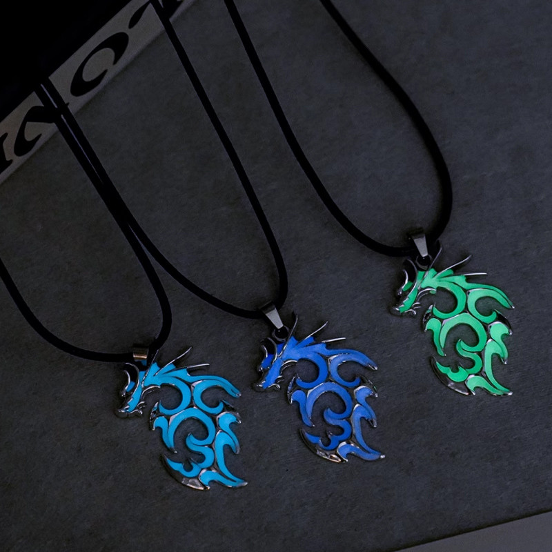 Jual [COD] Kalung Naga Api yang Mendominasi Mode Kalung Panjang Trendi ...