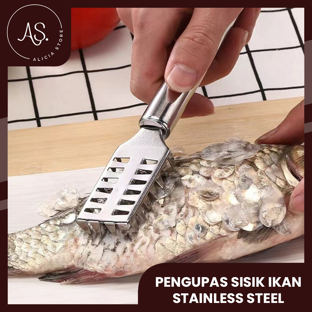 Jual AS Pembersih sisik Ikan Stainless Steel | Shopee Indonesia