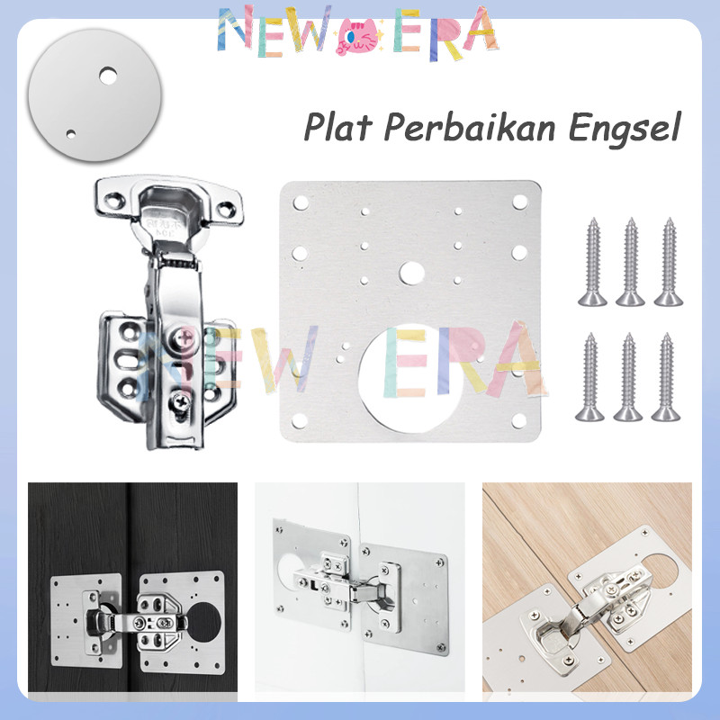 Jual Plat Perbaikan Engsel Pintu Kayu cabinet Engsel Pintu Lemari ...