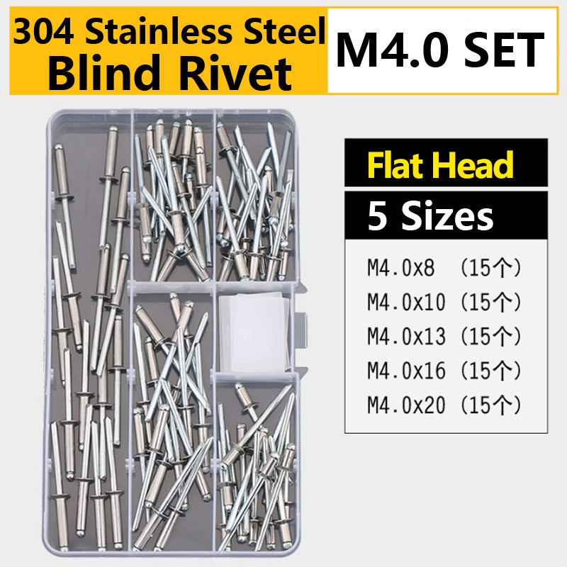 Jual 304 stainless steel Self Plugging Open End Dome Head Pop Blind ...
