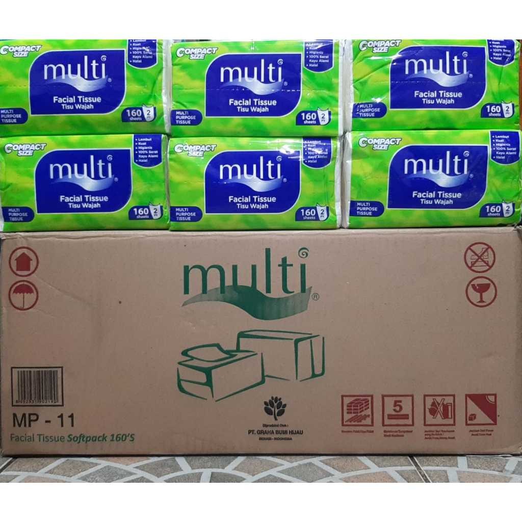 Jual 1 Karton isi 60 Pcs Tissue Facial Multi 160 Sheets x 2 Ply ...