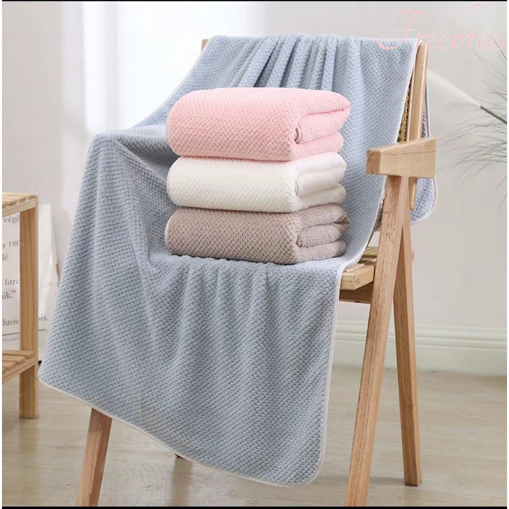 Jual FREEBRAS Ukuran 70*140cm Handuk Wajah Empuk Premium Lembut Handuk ...