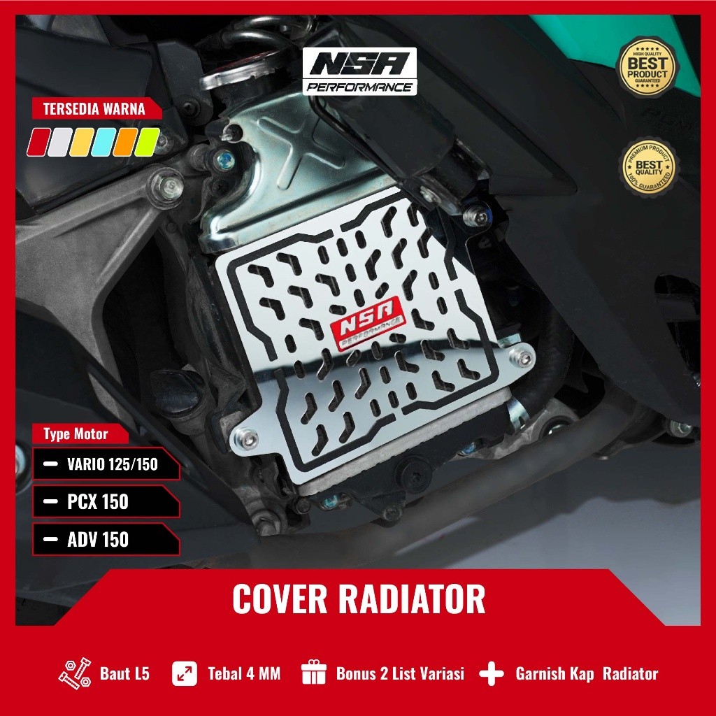 Jual NSA COVER RADIATOR XEON VARIO NMAX PCX ADV AEROX LEXI TUTUP ...