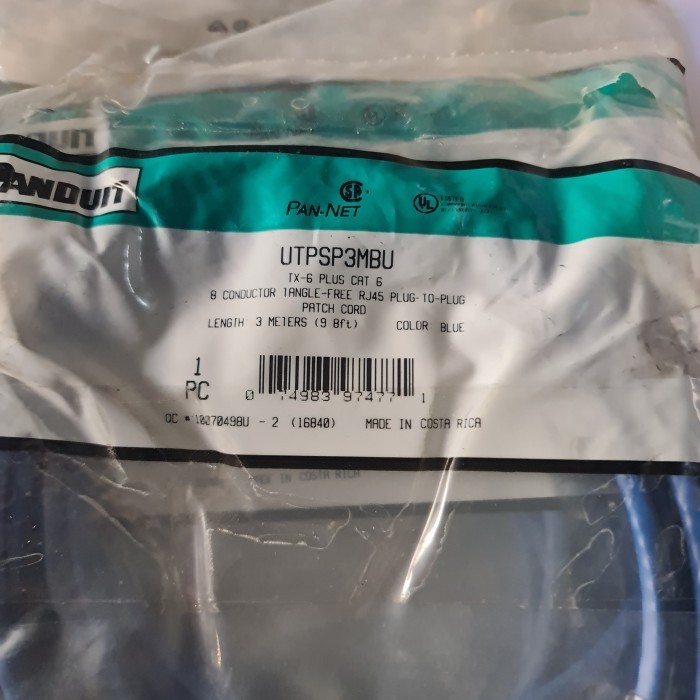 Jual Kabel Patch Cord Cat6 Panduit UTPSP3MBUY 3 Meter | Shopee Indonesia