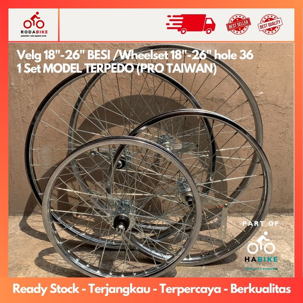 Jual Velg Besi Terpedo Ukuran 18"-26" Velg Besi Sepeda Jadi Model ...