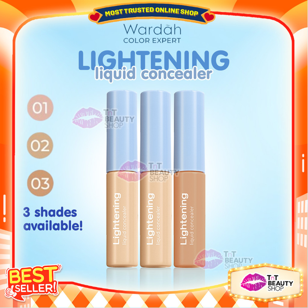 Jual Wardah Lightening Liquid Concealer 6g - Medium to High Coverage ...
