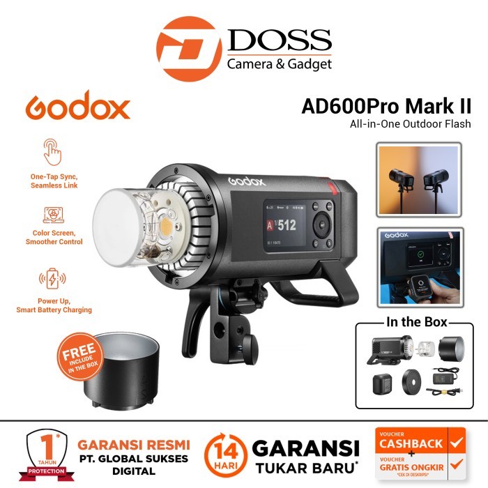 Jual Godox AD600Pro II All-in-One Outdoor Flash AD600 Pro Mark II AD ...