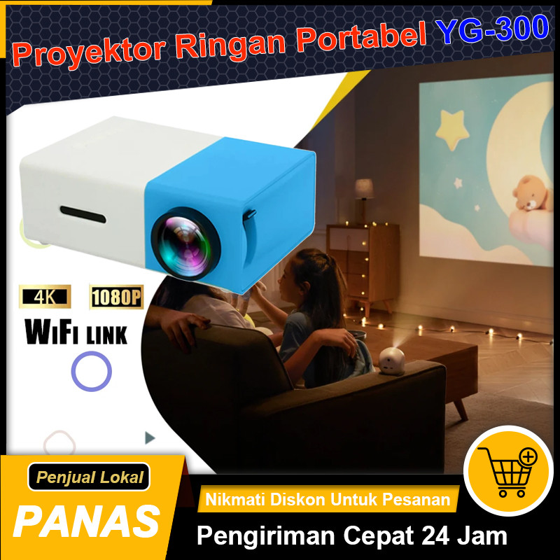 Jual YG-300 Proyektor Portabel Proyektor LCD LED 4K Proyektor LCD ...