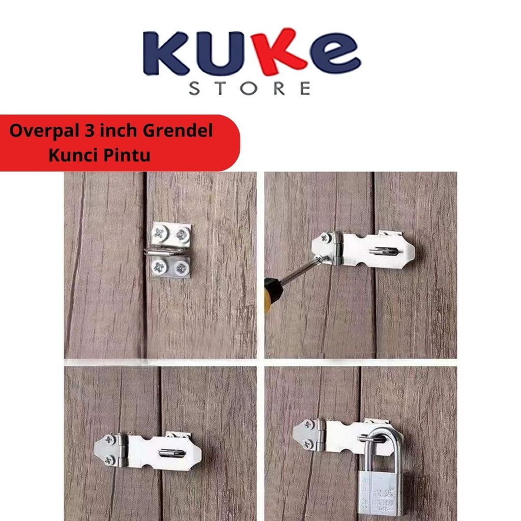 Jual Overpal Plat 3 Inch / Kait Cantelan Grendel Kunci Gembok Pintu ...