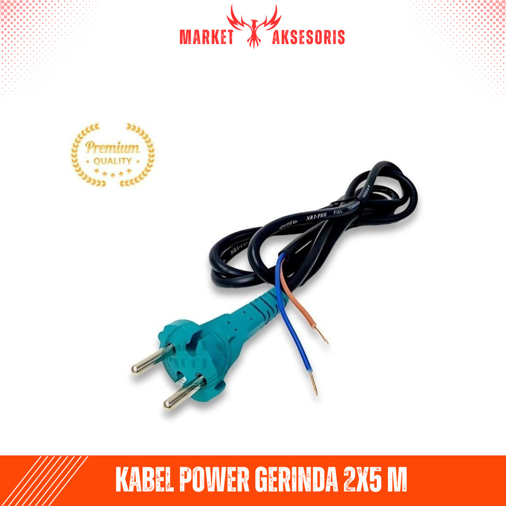 Jual Kabel Power Tools 2 X 5 M Mesin Bor Gerinda Sander Circular Miter ...
