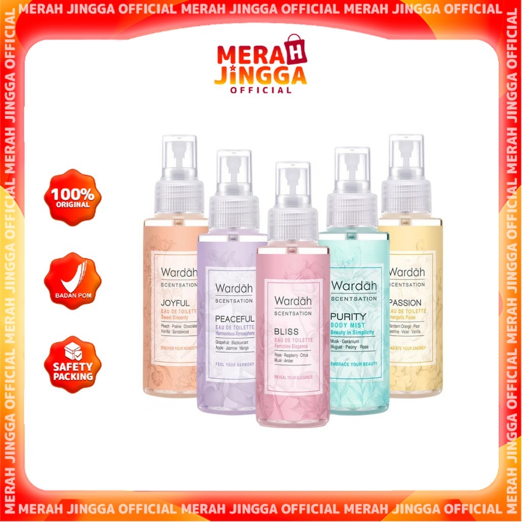 Jual Wardah Scentsation Body Mist 100 ml - Parfum Wanita | Merah Jingga ...