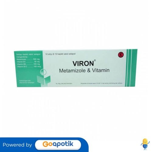 Jual Viron Box 100 Kaplet Salut Selaput | Shopee Indonesia