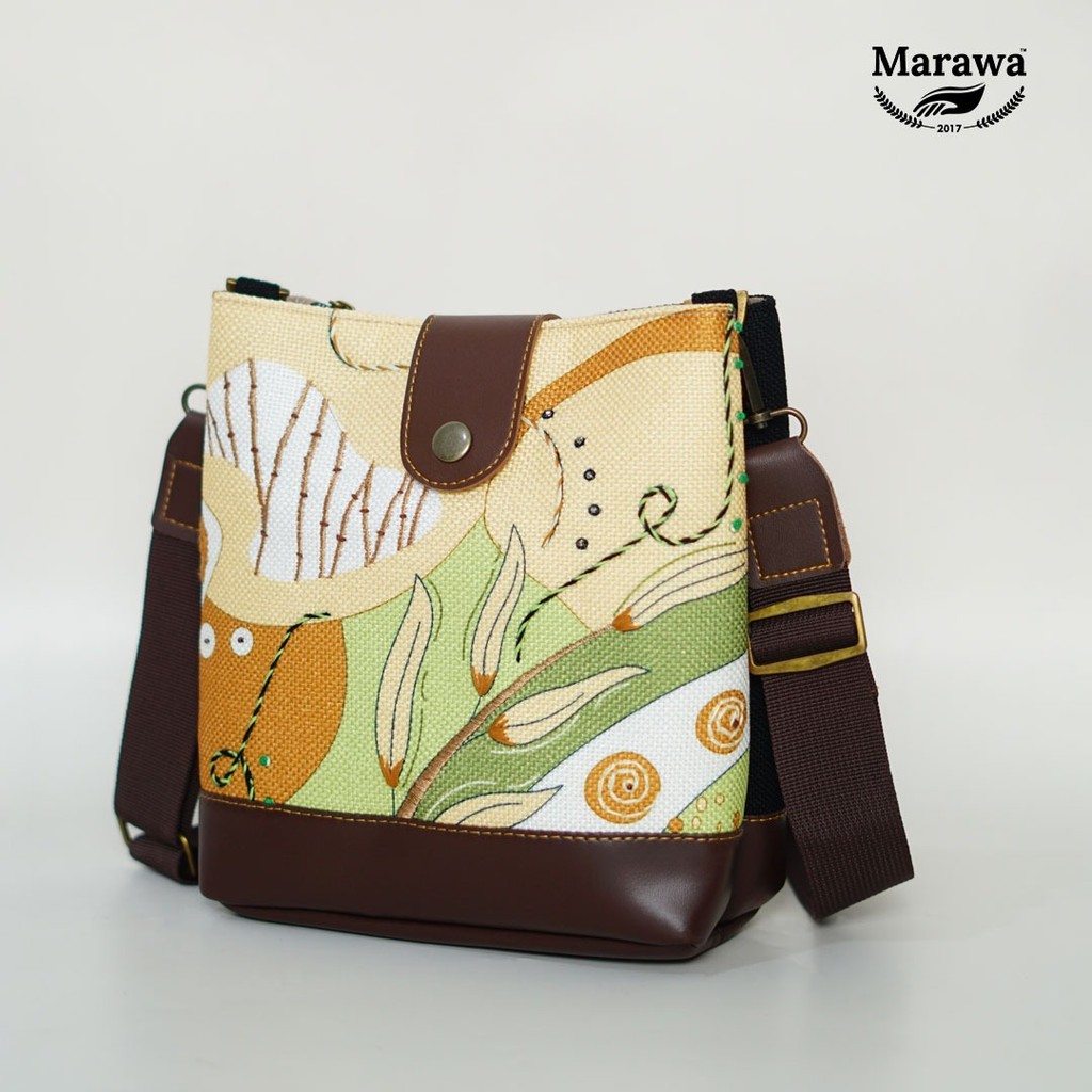 Jual MARAWA Nara - Gradin Tas Selempang Wanita Etnik Handmade Hitam ...