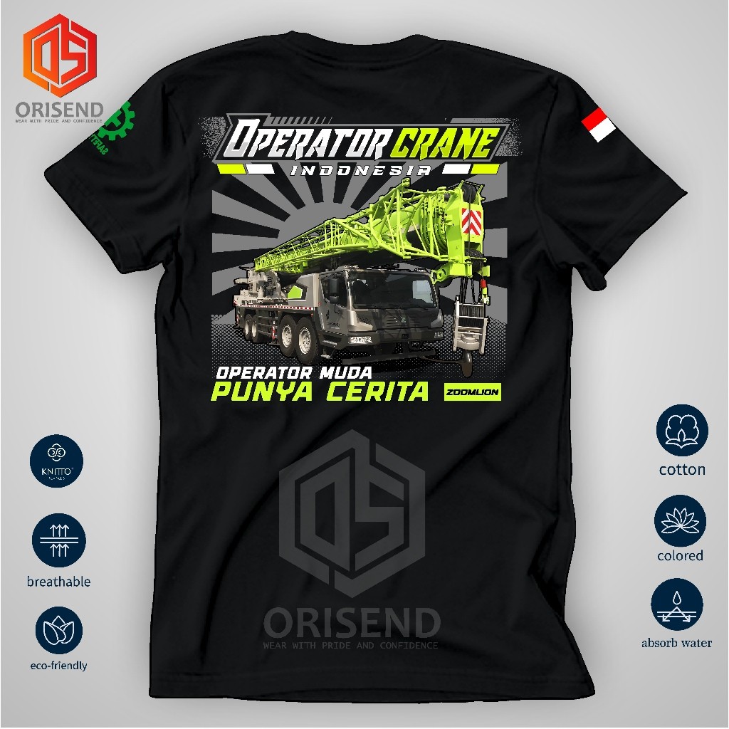 Jual KAOS OPERATOR CRANE ZOOMLION OPERATOR MUDA PUNYA CERITA | Shopee ...