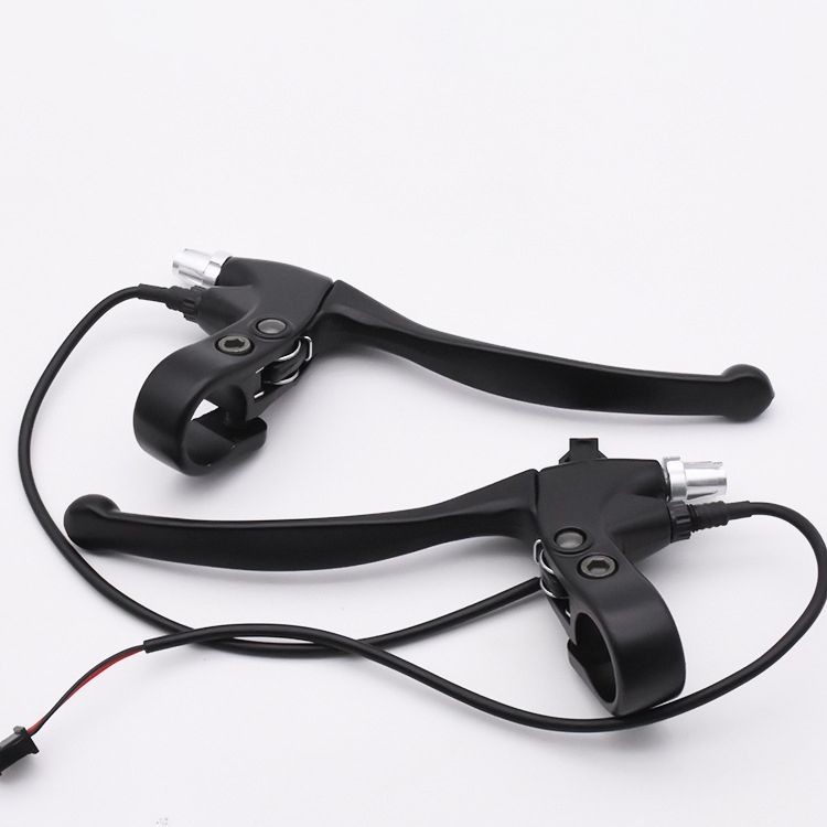 Jual Tuas rem hitam perak universal sepeda motor skuter listrik / tuas ...