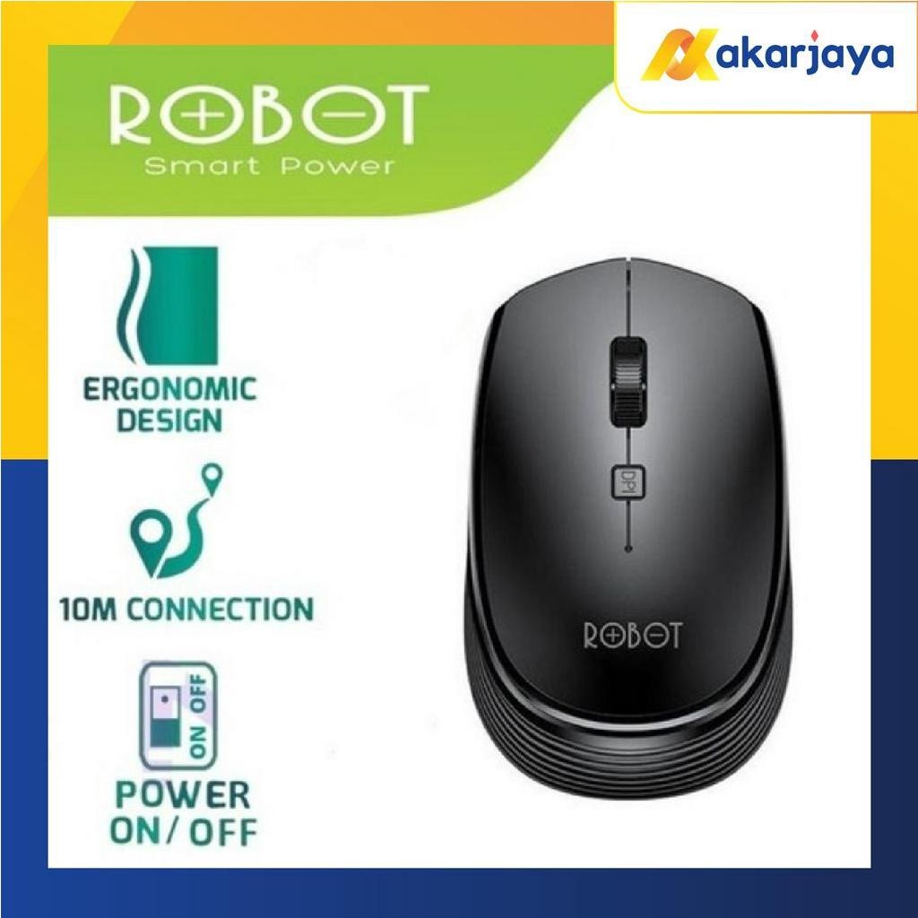 Jual ROBOT M205 Mouse Wireless Optical 2.4Ghz 16000DPI | Shopee Indonesia