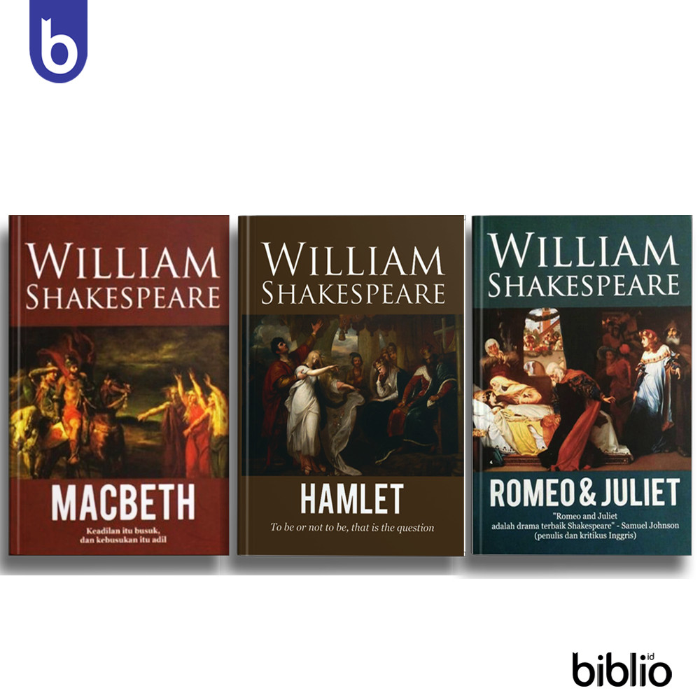 Jual Paket Hemat : 3 Novel Sastra Klasik Karya William Shakespeare ...
