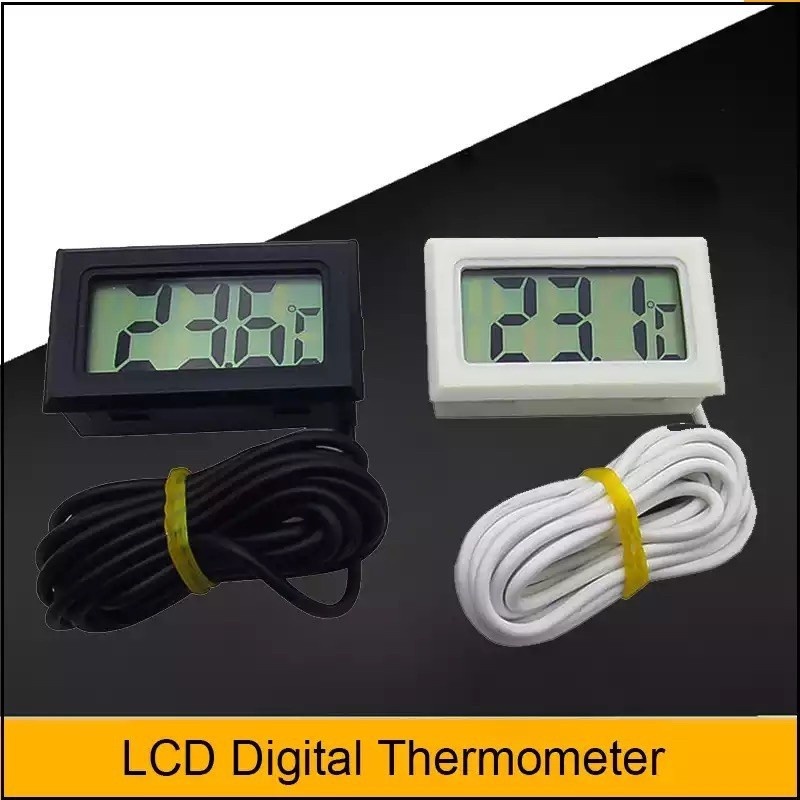 Jual Mini Digital Thermometer / Termometer + Waterproof Probe / Kabel ...