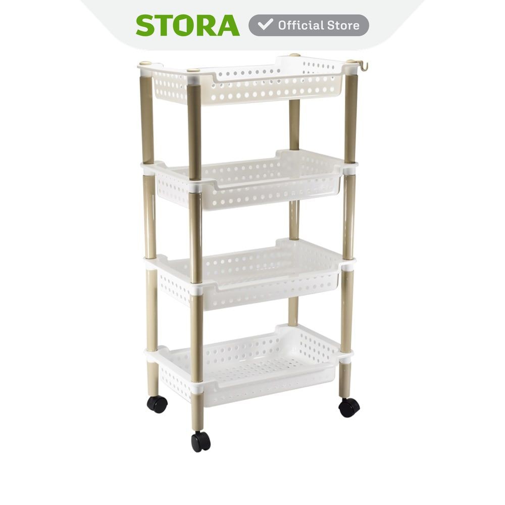 Jual Stora Troli Rak Serbaguna - Putih Rak Penyimpanan Multifungsi ...