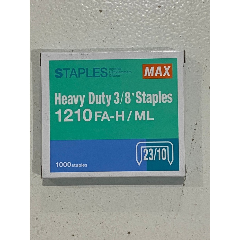 Jual Isi Staples Max no 1210 / 23/10 ORIGINAL / Isi Staples Max Besar ...