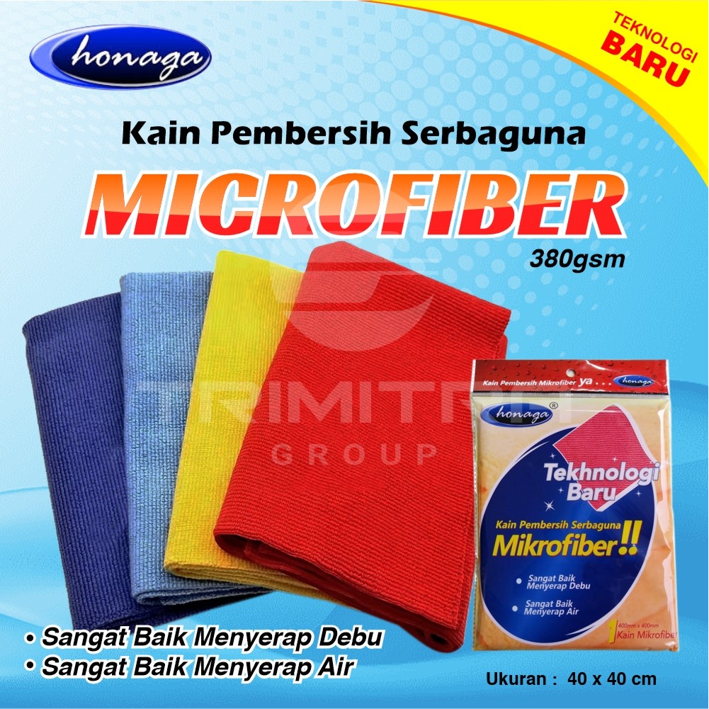 Jual Microfiber Dentailing Tebal Lembut 40 x 40 Teknologi Baru Honaga ...
