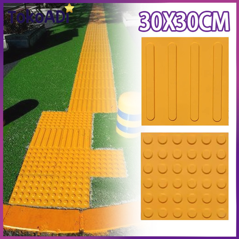 Jual 30*30cm Blind Road Sidewalk/Lantai Pandu Tuna Netra/Safety Rubber ...