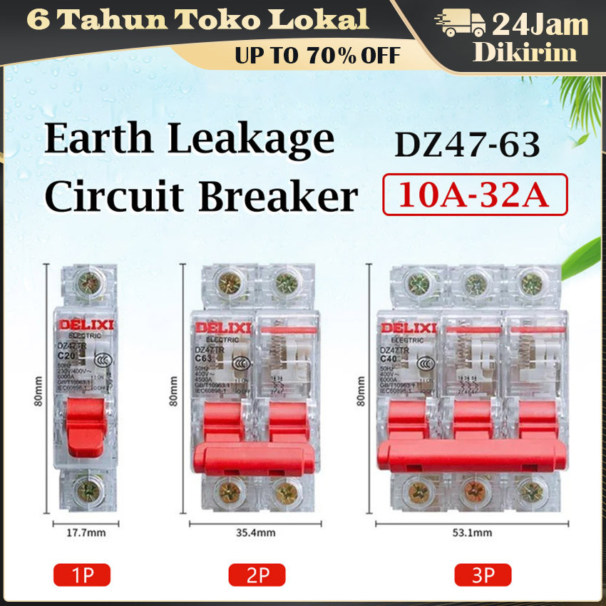 Jual Electric Transparent DC Circuit Breaker - Single Pole 40A dan ...