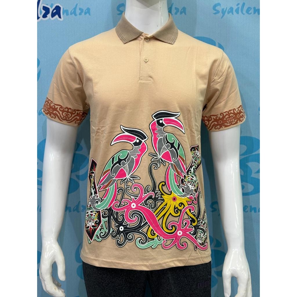Jual Baju Dayak Motif Tingang Warna Krim | Shopee Indonesia