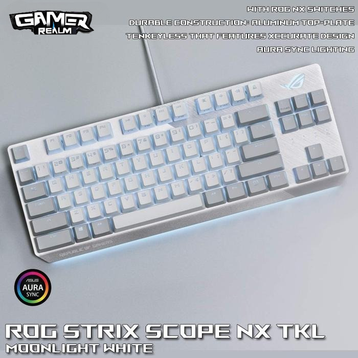 Jual ASUS ROG Strix Scope NX TKL Moonlight White Mechanical Gaming ...