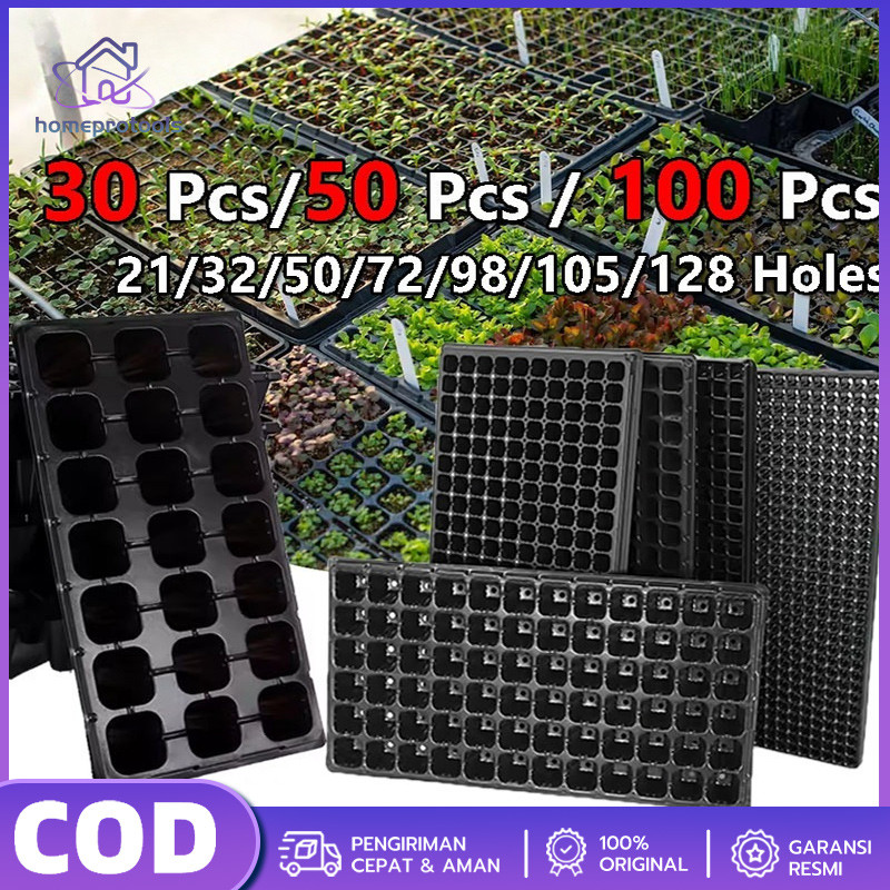 Jual Paket 50 Pcs Tray Semai Lubang 32 50 72 105 128 162 200 Tebal 1 mm ...