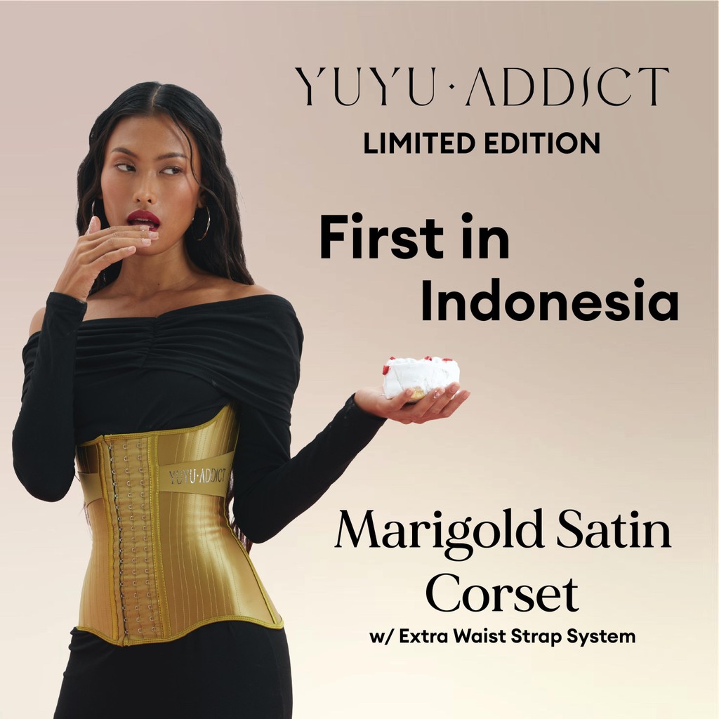 Jual YUYUADDICT - Marigold Luxury Satin-Latex Hybrid Corset | Shopee ...