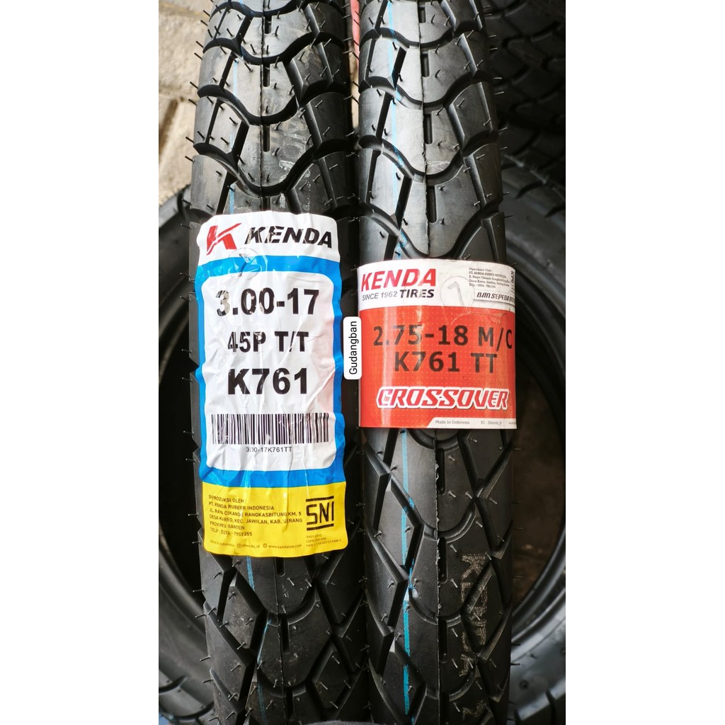 Jual ( PAKET 2 BAN - RING 18 & 17 !!! ) K761 KENDA 275 18 & 300 17 SEMI ...