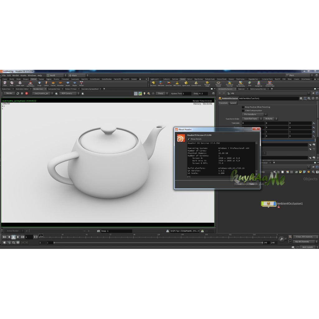 Jual SideFX Houdini FX - Aplikasi Untuk Membuat Animasi 3D 3 Dimensi ...